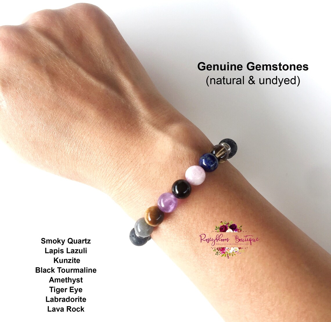 Protection Bracelet-grounding Bracelet-lava Beaded | Etsy