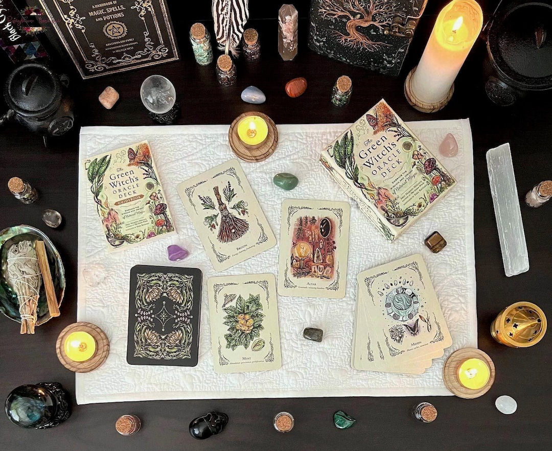 The GREEN WITCH'S Oracle Deck-oracle Card-witch Oracle-divination Card ...