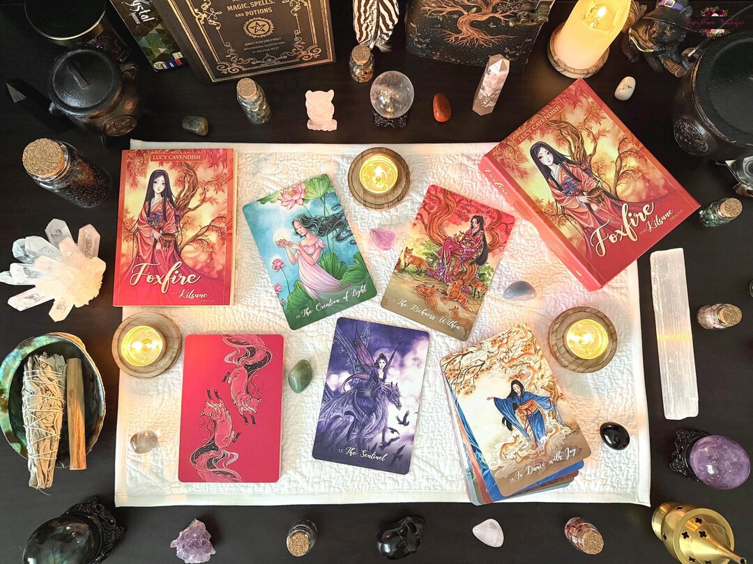 FOXFIRE the KITSUNE Oracle-japanese Fox Oracle Deck-oracle Card ...