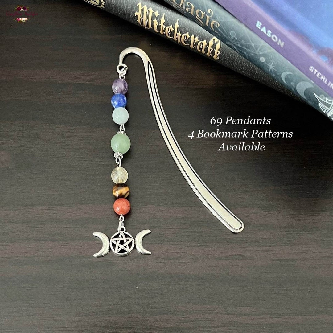 7 CHAKRA Gemstones Bookmark-crystal Bookmark-7 Chakras Bookmark-metal ...