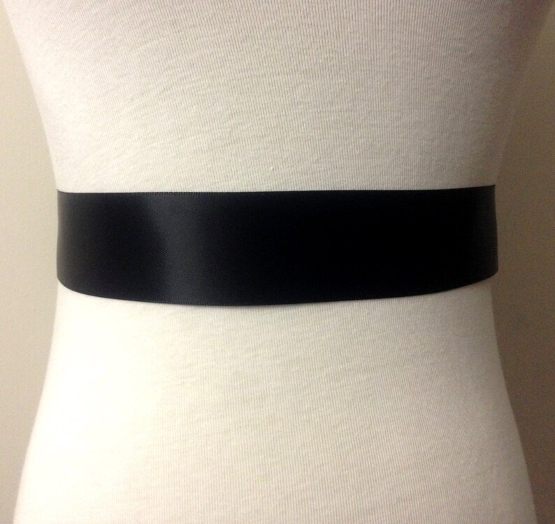 1.5 Inch 3.8cm or 38mm Ribbon Sash-black Sash-black - Etsy