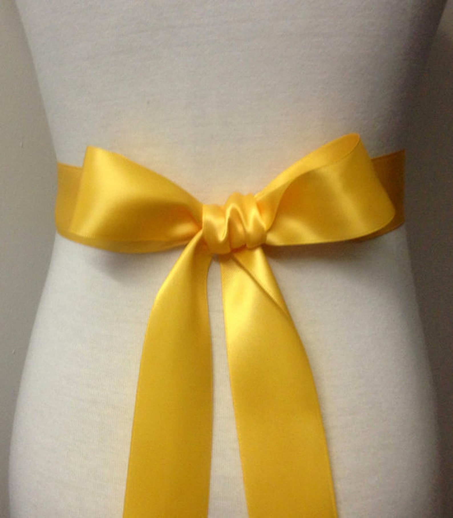 1.5 Inch (3.8cm or 38mm) Ribbon Sash-yellow Gold Sash-yellow Belt ...