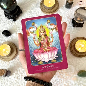 Lakshmi Oracle | 36-card Deck With Guidebook | Hindu Gods Oracle ...