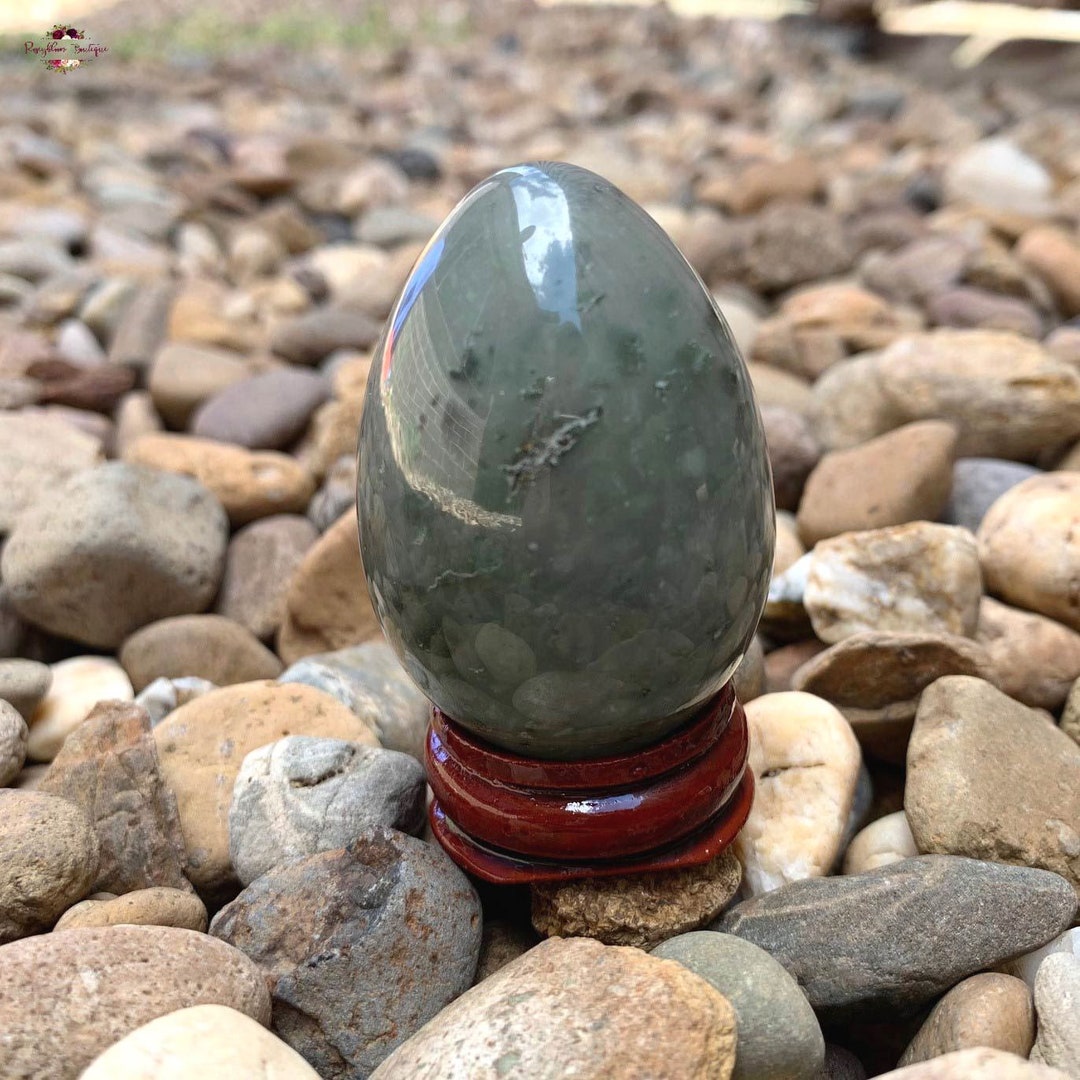 AFRICAN BLOODSTONE Egg-small Natural African Bloodstone Egg-crystal Egg ...