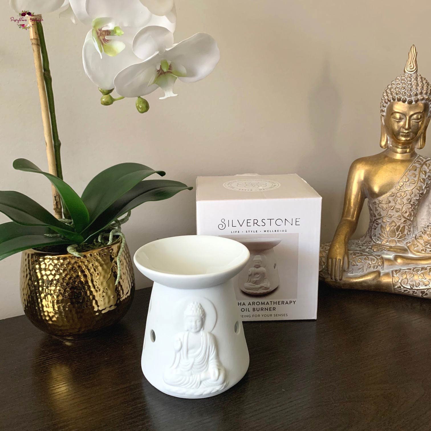 Essential Oil Burner-White Porcelain Buddha Oil Burner-Oil | Etsy