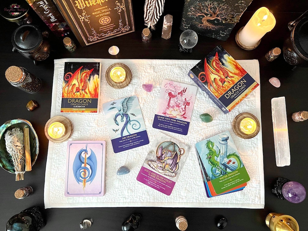 DRAGON Oracle Cards-oracle Deck-card Deck-divination Card-reading Card ...