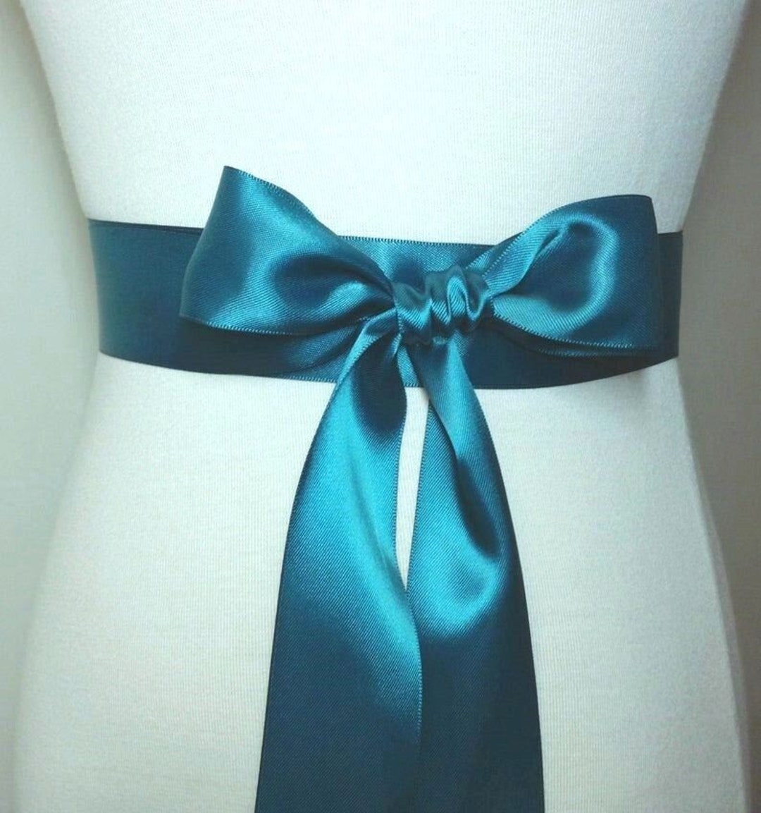 1.5 Inch 3.8cm or 38mm Ribbon Sash-teal Blue Sash-teal Green - Etsy