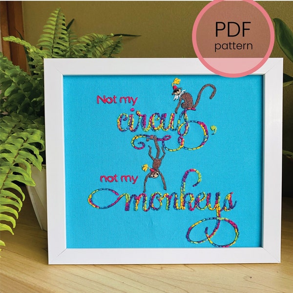 Not My Monkeys - Etsy