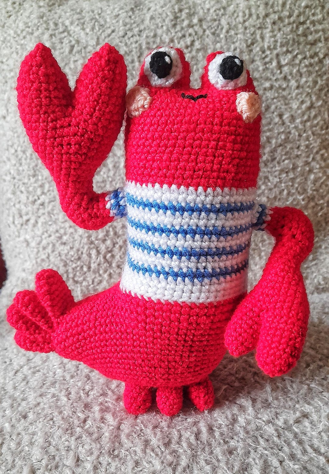 Pica Pau Philip Lobster Crochet Toy Amigurumi Plush Handmade - Etsy