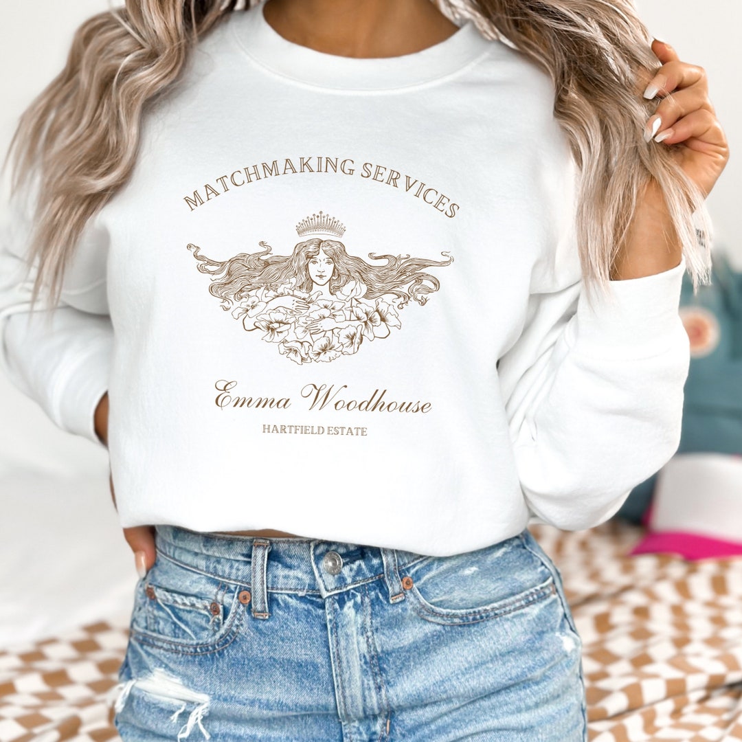 Jane Austen Gifts Emma Woodhouse Sweater Mocha Aesthetic Celestial ...