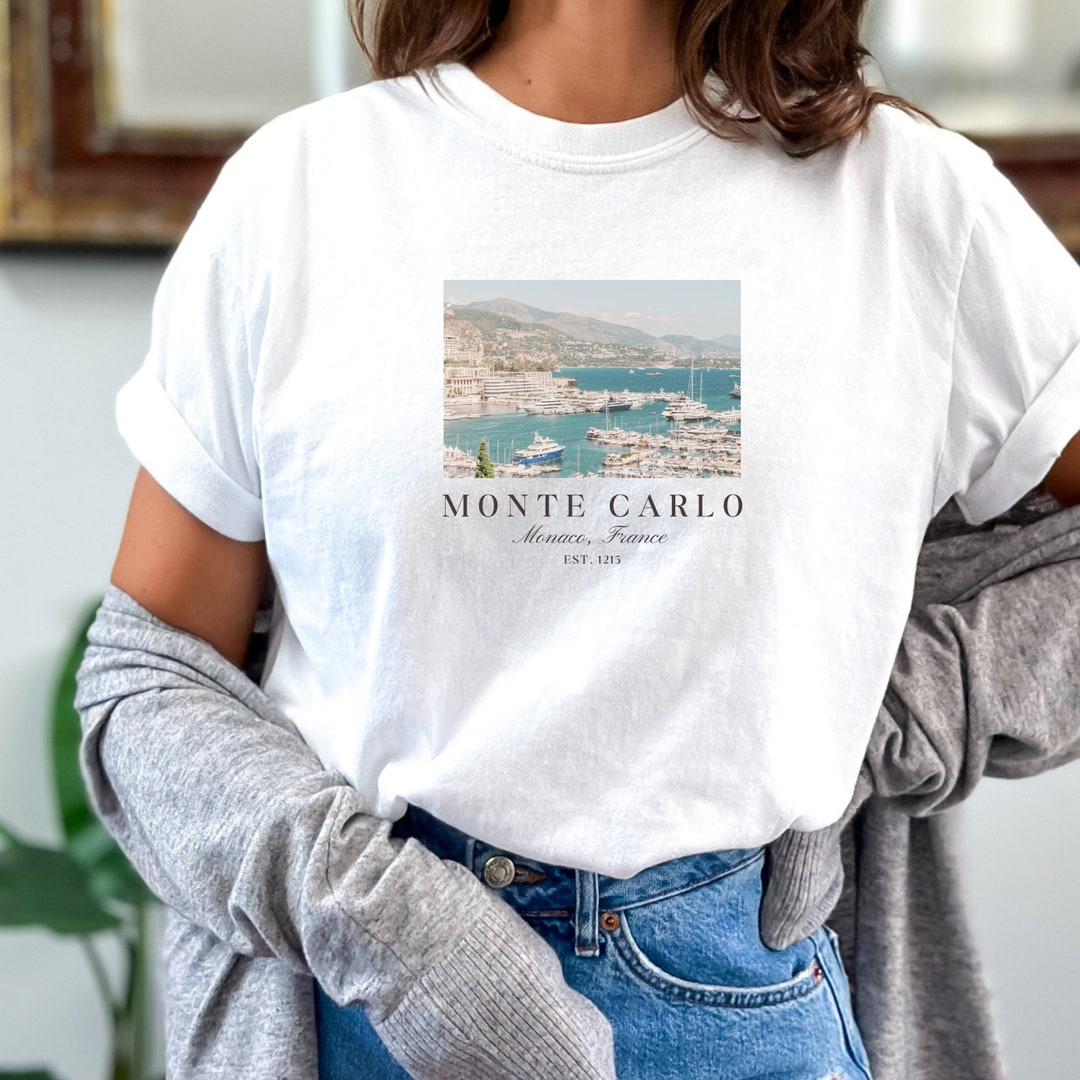 Old Money Monte Carlo France Tshirt French Riviera Retro Nostalgic ...