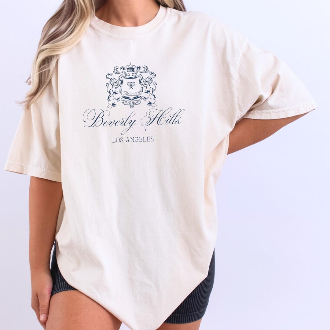 Old Money Beverly Hills Tennis Tshirt Retro Tennis Club Tee Shirt Los ...