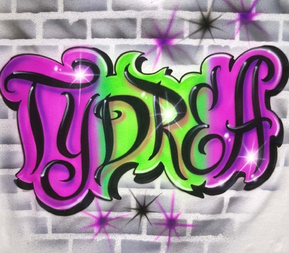 Brick Wall Graffiti Name Design Personalized on Any Size | Etsy