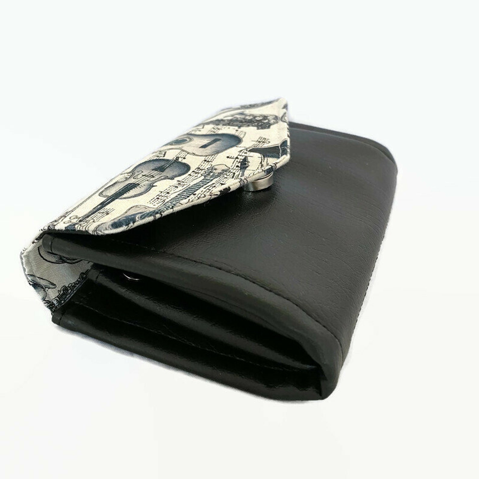 Musical Instrument Pattern Ladies Purse, Small Necessary Clutch Wallet ...