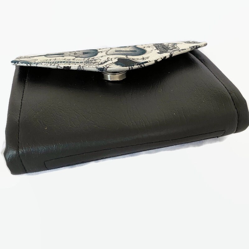 Musical Instrument Pattern Ladies Purse, Small Necessary Clutch Wallet ...