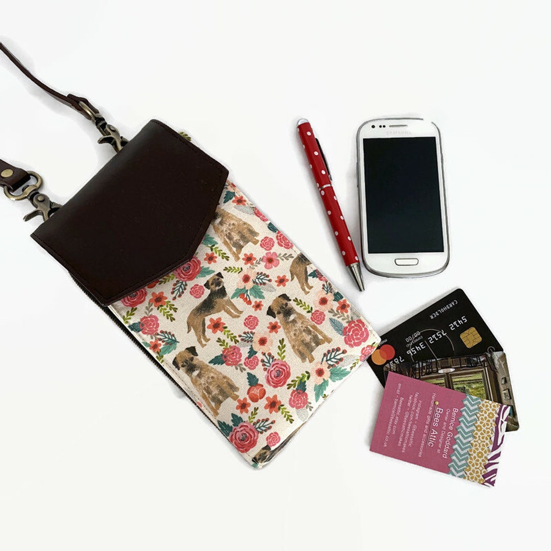 Small Gadget Crossbody Bag, Border Terrier Shoulder Purse - Etsy