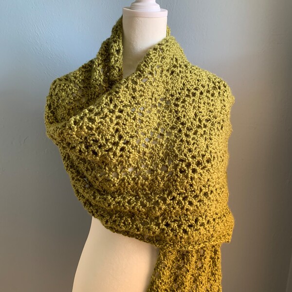 Green Shawl - Etsy