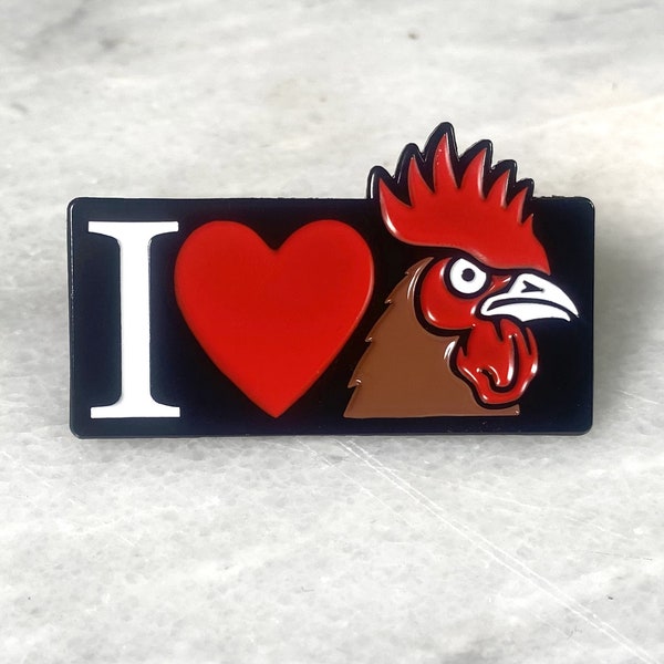 Rooster Pin - Etsy