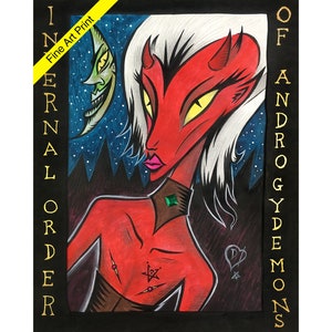 Infernal Order of Androgydemons - Fine Art Print - Etsy