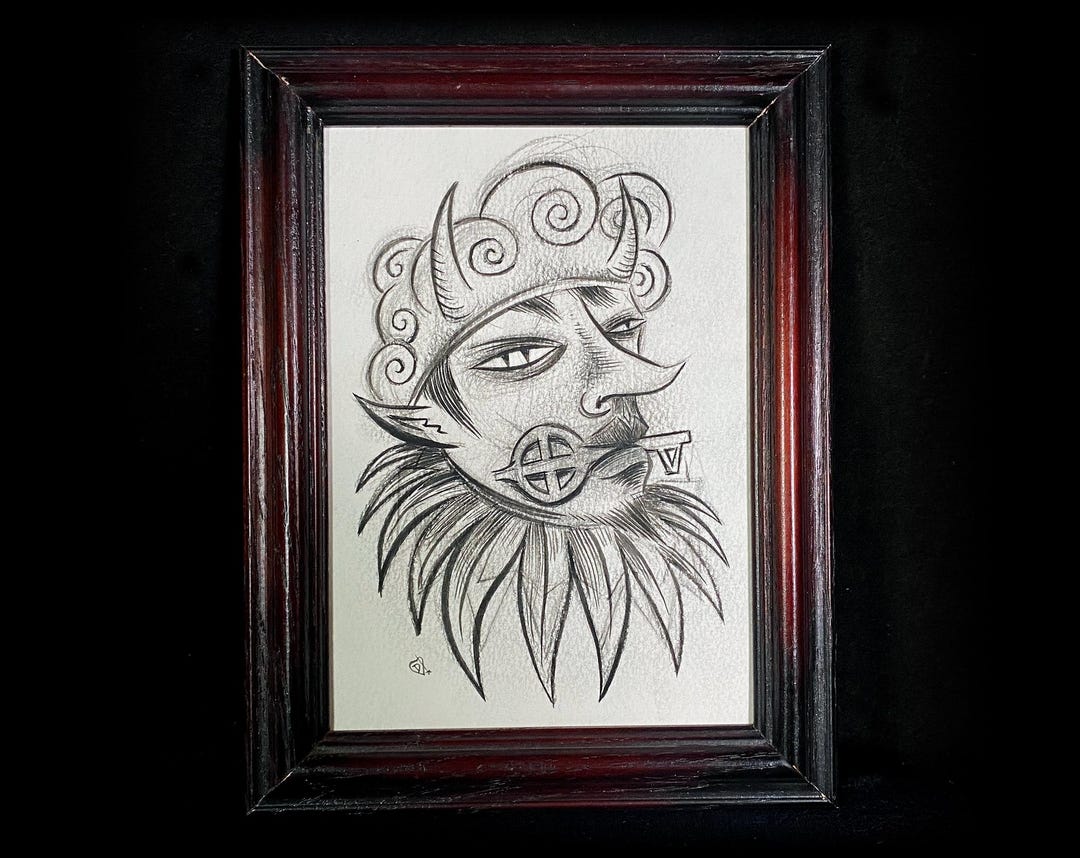 Key Demon Drawing by Disasterina - Etsy