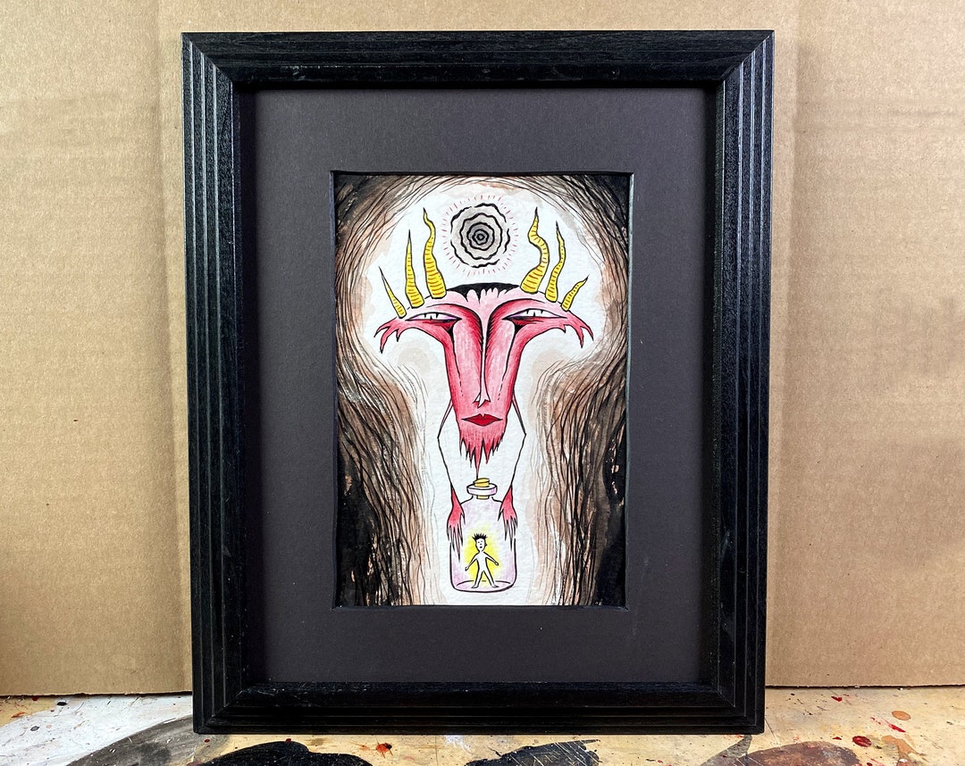 The Uterus Kidnapper Painting by Shadowpuffs - Etsy