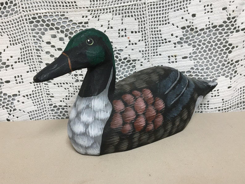 Paper Mache Shoveler Duck Decoy Northern Shoveler Made in - Etsy