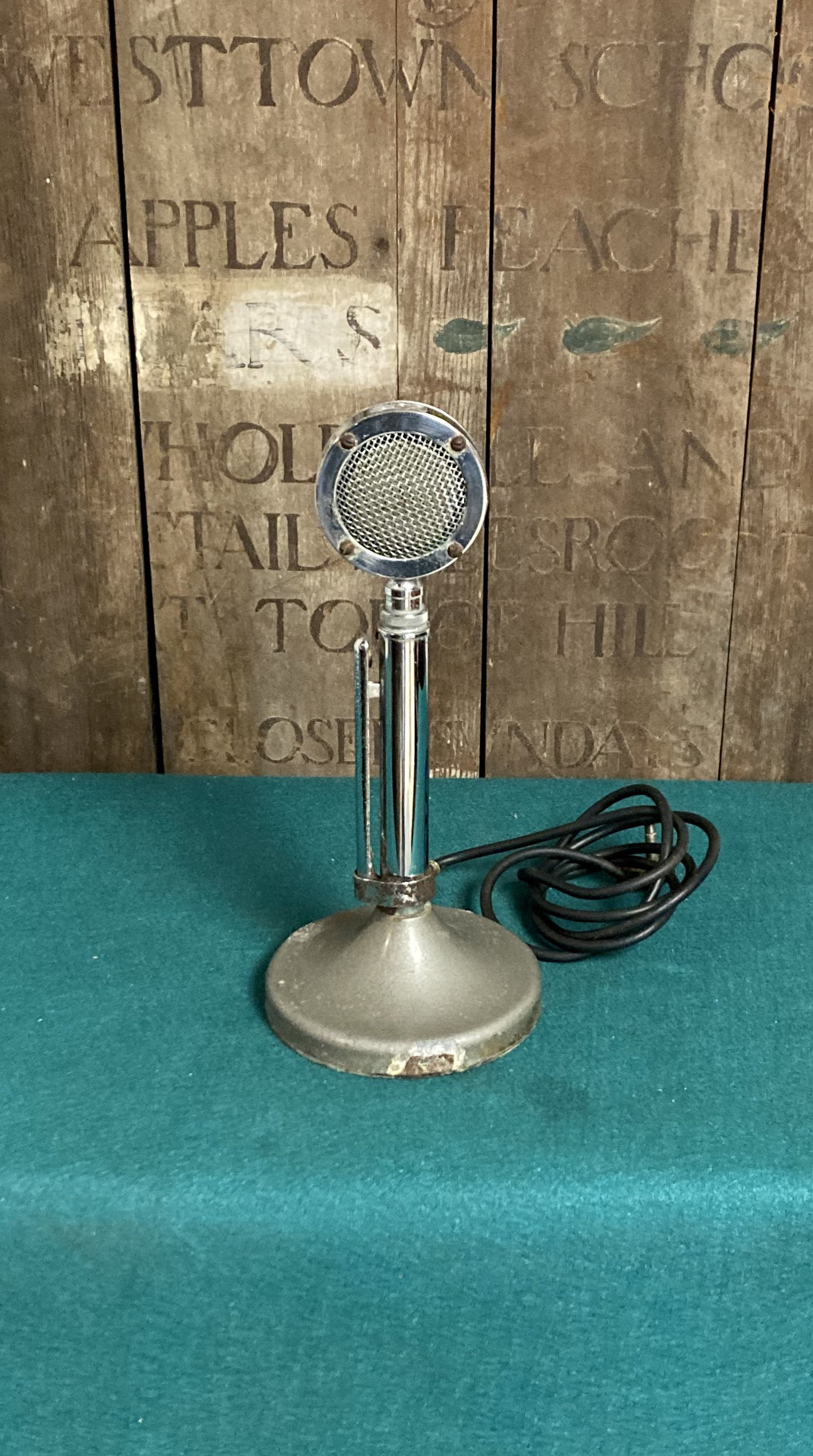 Vintage Astatic D-104 Chrome Lollipop Microphone, Ham Radio, CB, 2 Way ...