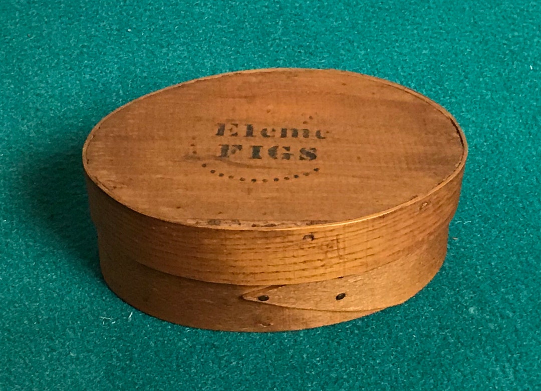 Antique Bentwood Fig Box, Eleme Figs, Shaker Box, Primitive Kitchen ...