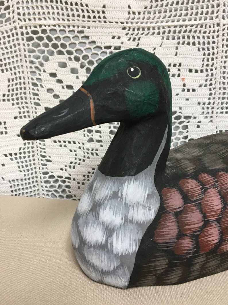 Paper Mache Shoveler Duck Decoy Northern Shoveler Made in - Etsy