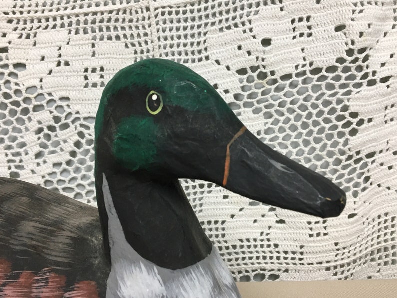 Paper Mache Shoveler Duck Decoy Northern Shoveler Made in - Etsy