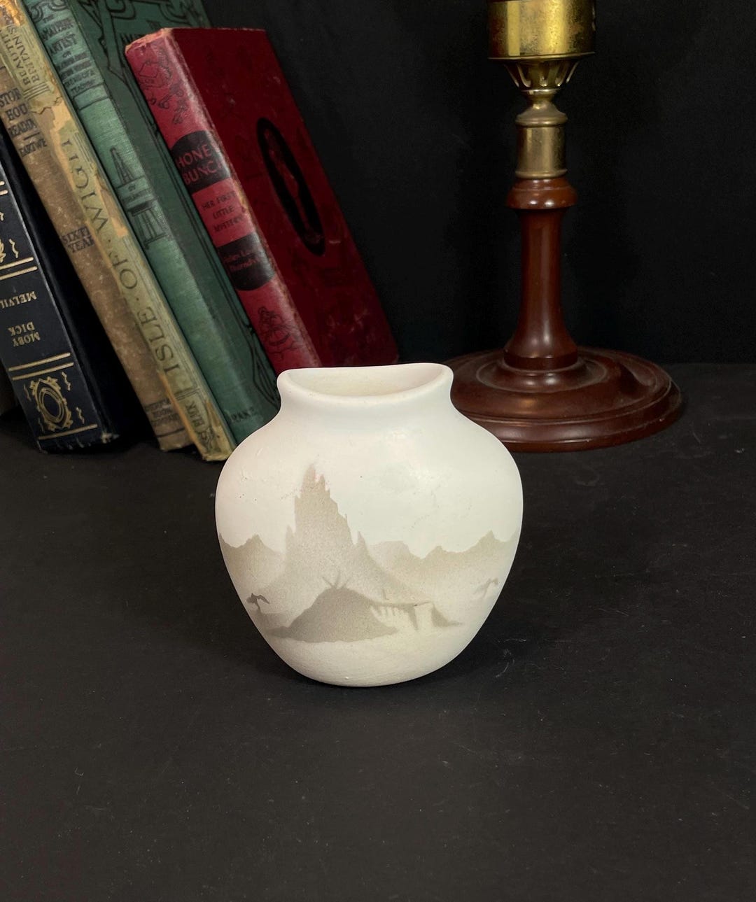 Native American Navajo Hozoni Shadow Vase, Folk Art Pottery - Etsy