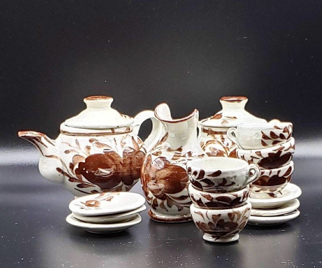 Handmade Pottery Mini Tea Set, Studio Pottery Child's Tea Set ...