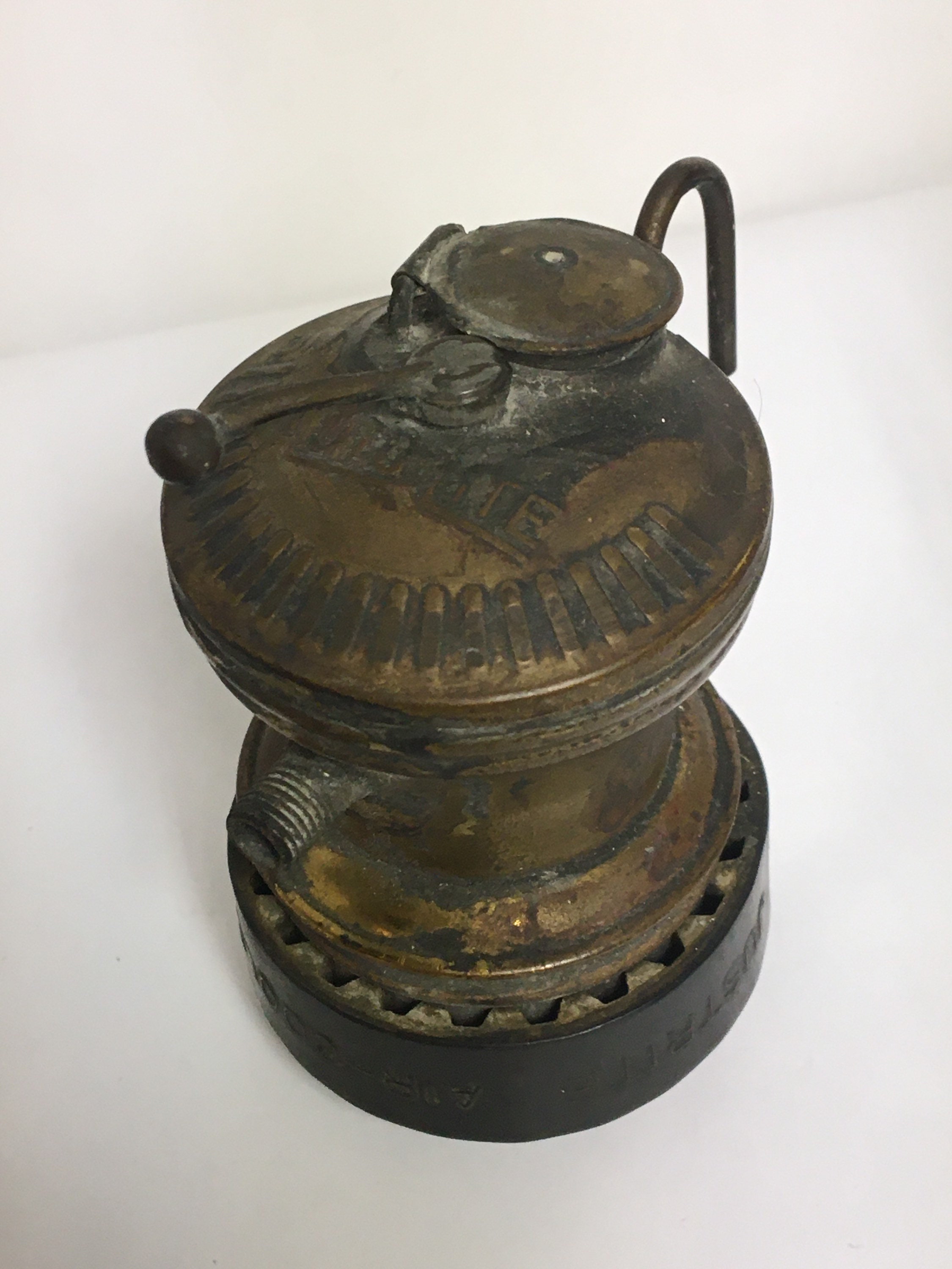 2 Antique Autolite Miner's Headlamps, 1930's Coal Mine, Calcium Carbide ...