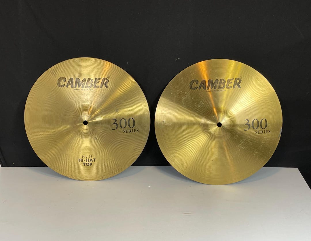 Camber 14" Hi Hat Cymbals Set, Series 300, Top and Bottom - Etsy