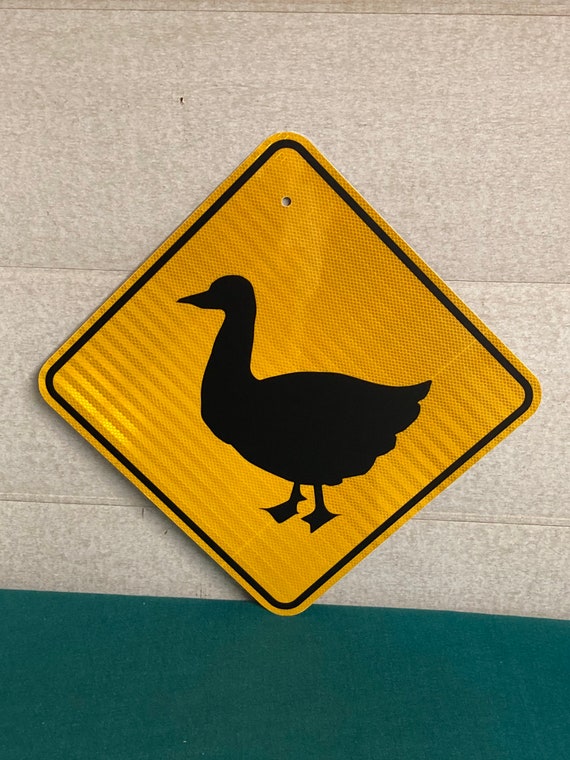 Duck Crossing Road Sign