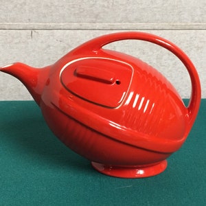 Hall China 1930's Novelty Teapot, Rare Football Teapot, Chinese Red ...