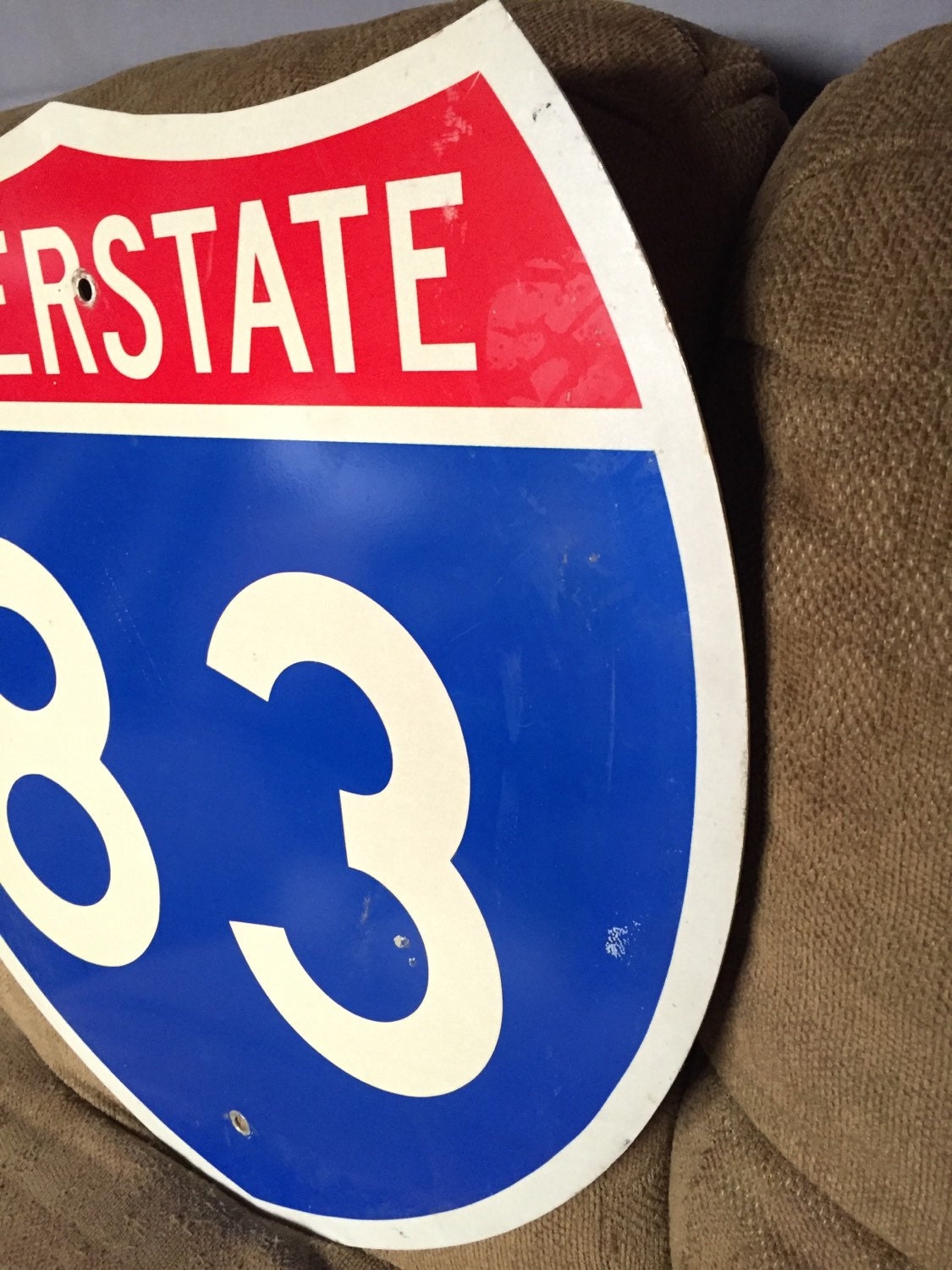 Vintage Original INTERSTATE 83 Highway Shield Metal Sign Highway Sign ...