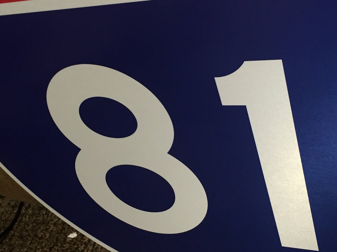 Vintage Original INTERSTATE 81 Sign Highway Shield NEW OLD - Etsy