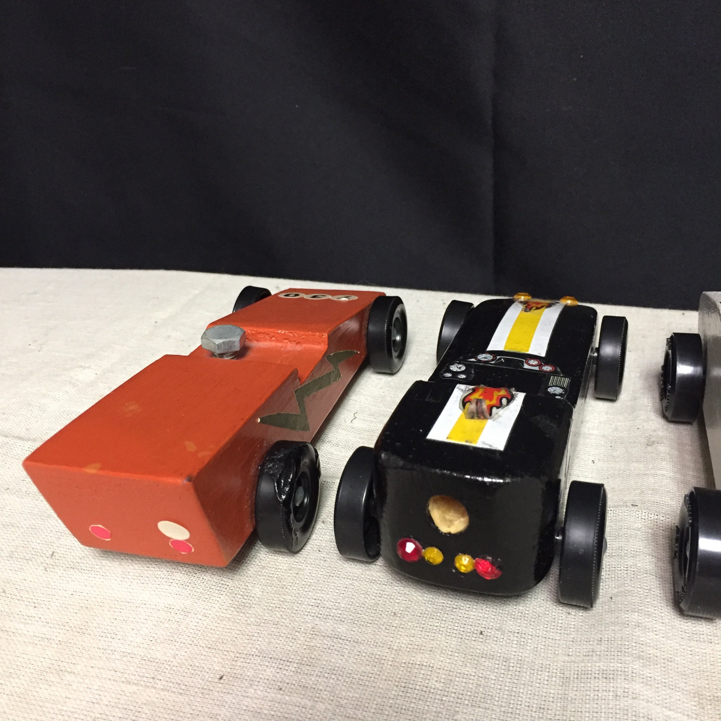 4 Vintage Cub Scouts 1970's Wooden Pinewood Derby Cars, Boy Scouts of ...