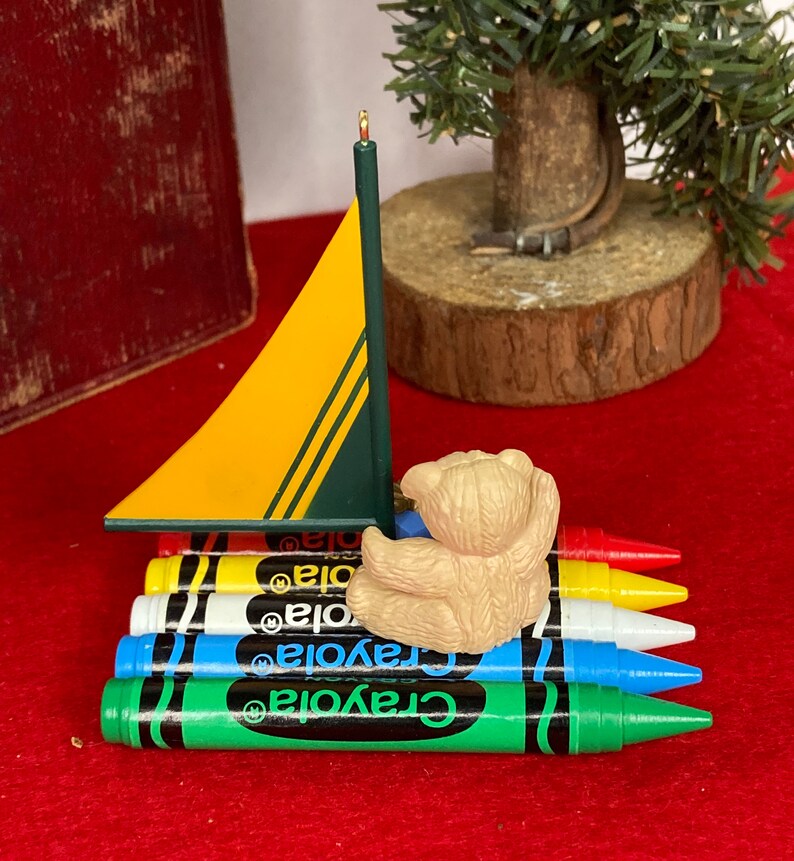 Crayola Crayon "bright Journey", Bear on Crayon Boat, 1989 Hallmark ...