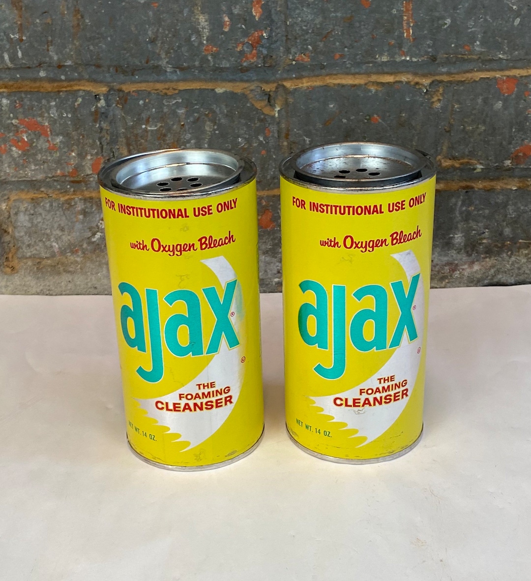 2 Vintage AJAX Cleanser Tins With Lids, Empty Unused New Old Stock - Etsy