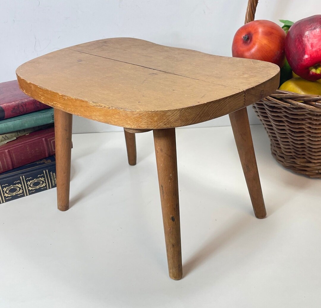 1970's Handmade Wooden Stepstool Footstool - Etsy