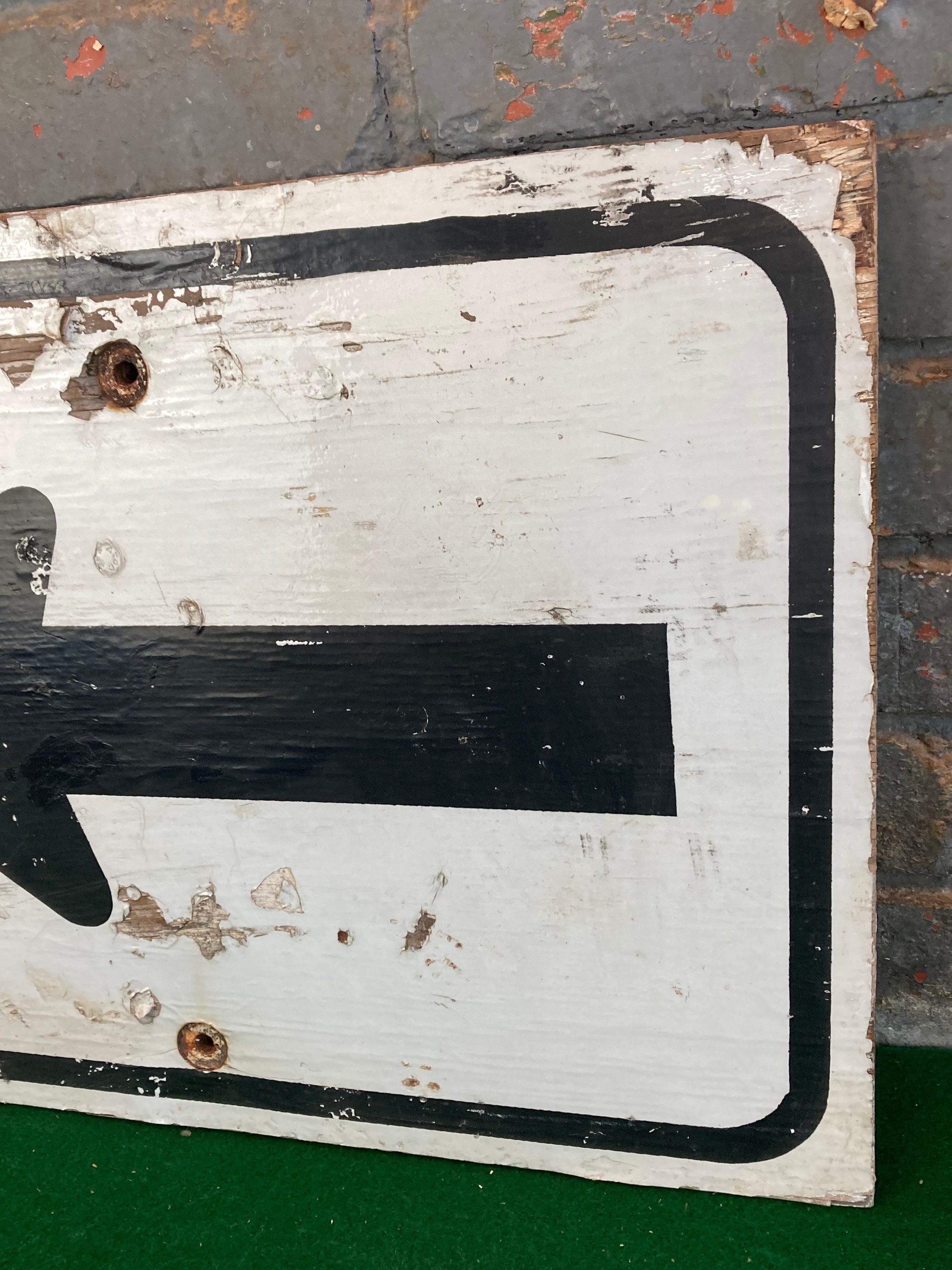 1970's Authentic Wooden Arrow Road Sign, Directional Pennsylvania ...