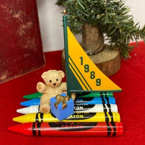 Crayola Crayon "bright Journey", Bear on Crayon Boat, 1989 Hallmark ...