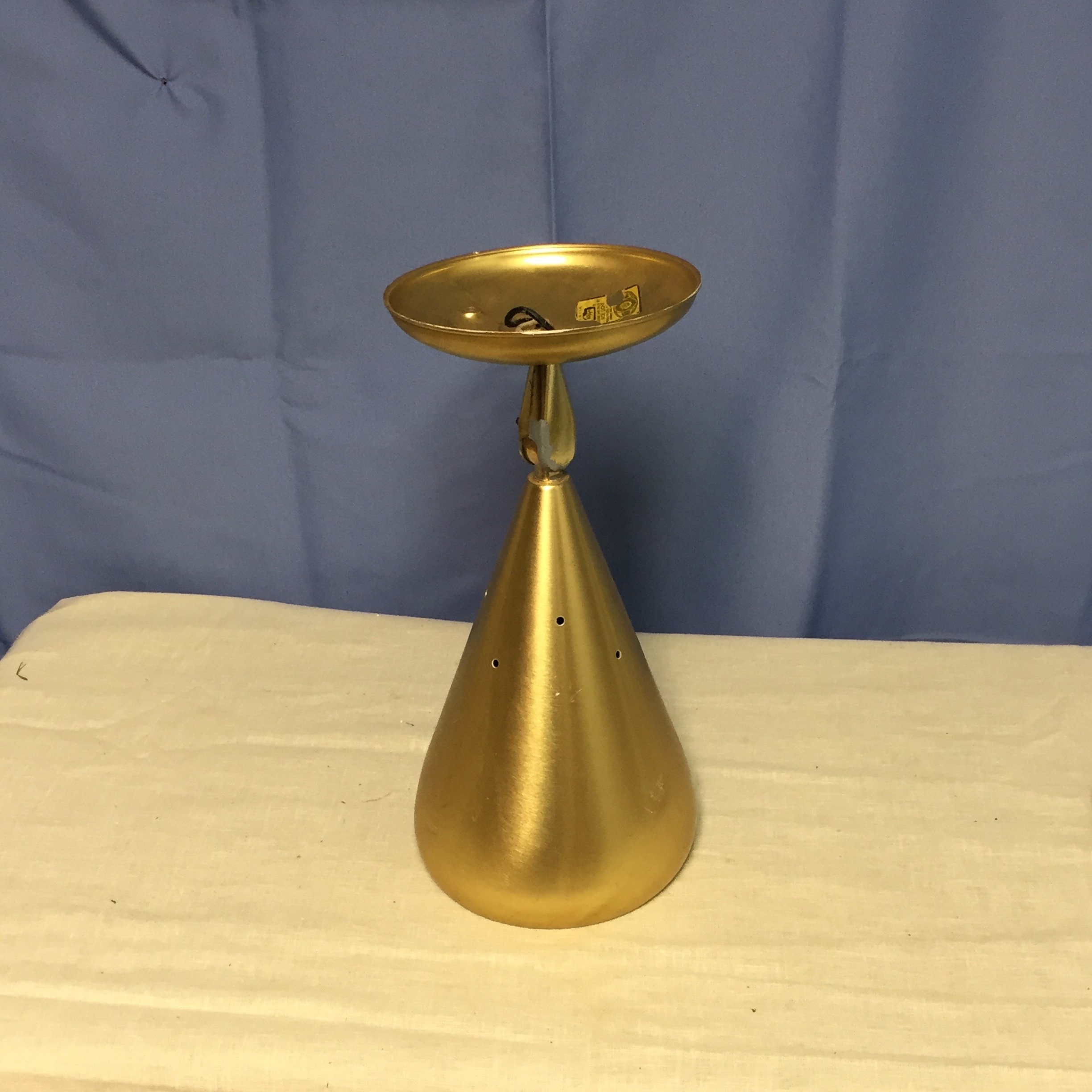 Mid Century Brass Tone Swivel Ceiling Cone Light, Made by MOE LIGHT ...