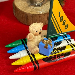 Crayola Crayon "bright Journey", Bear on Crayon Boat, 1989 Hallmark ...