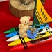 Crayola Crayon "bright Journey", Bear on Crayon Boat, 1989 Hallmark ...