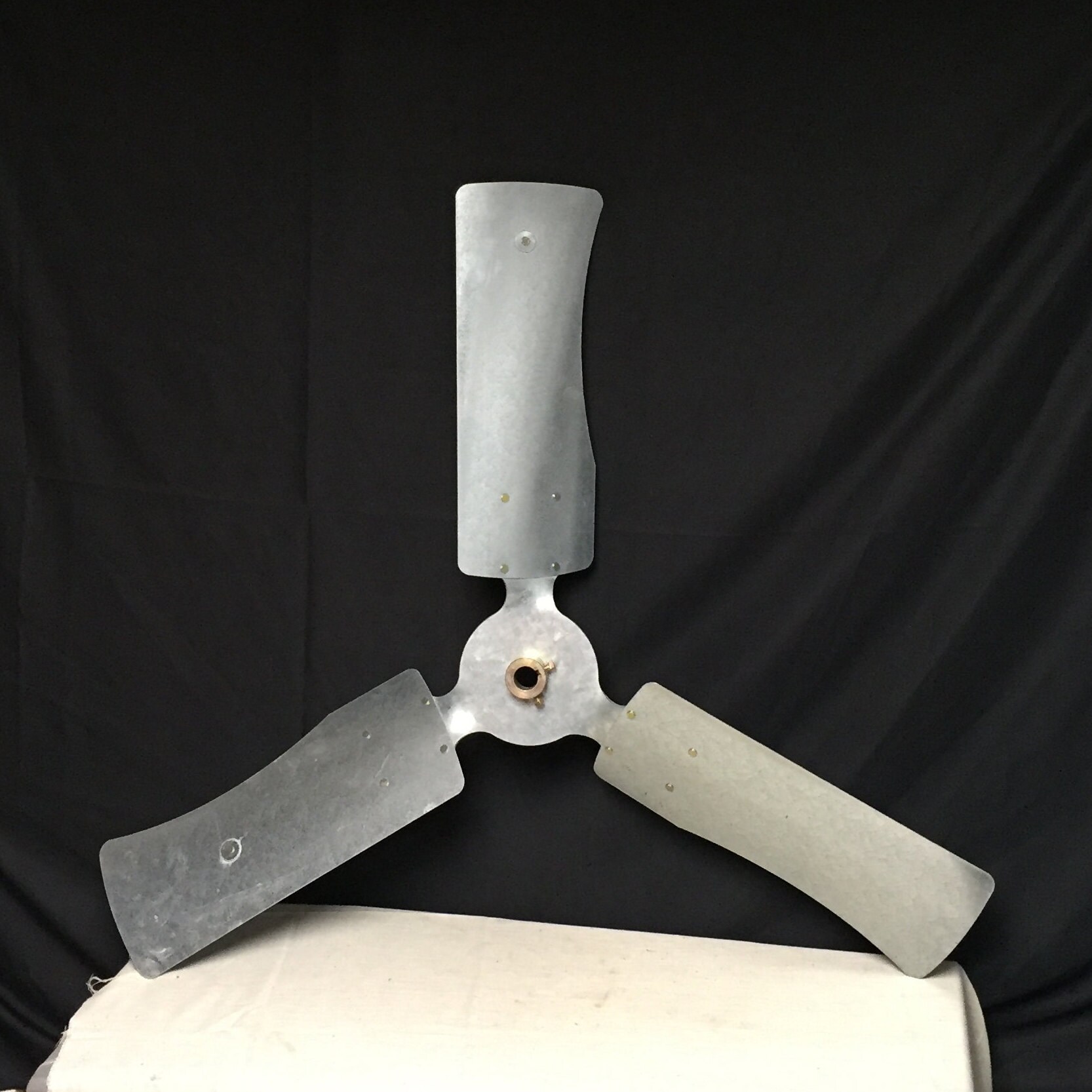 42 Galvanized Metal Propeller 3 Blade 1 Shaft, Whirligig, Aeronautical ...
