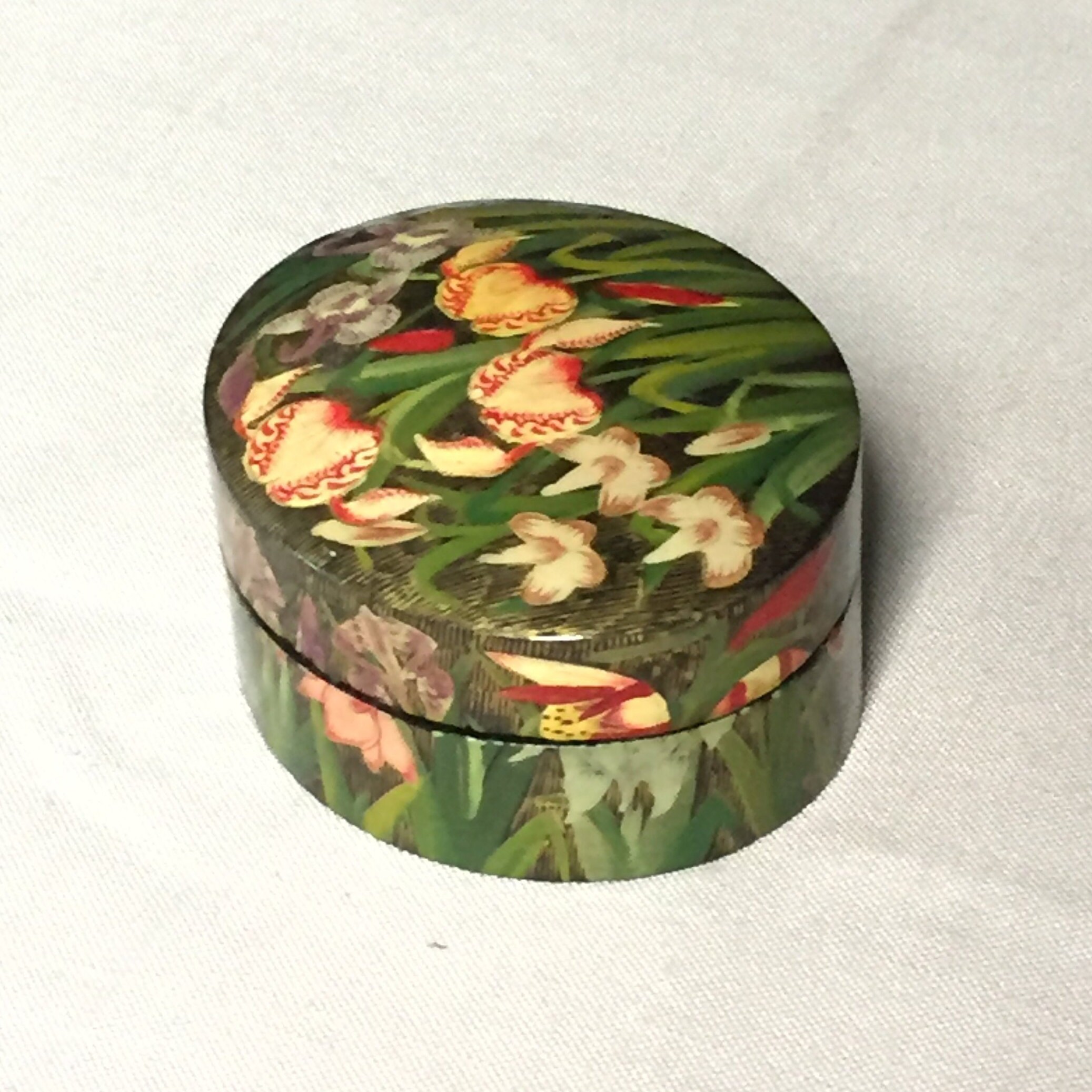 Kashmir Lacquer Box with Lid, Hand Made in India, Paper Mache Hand ...