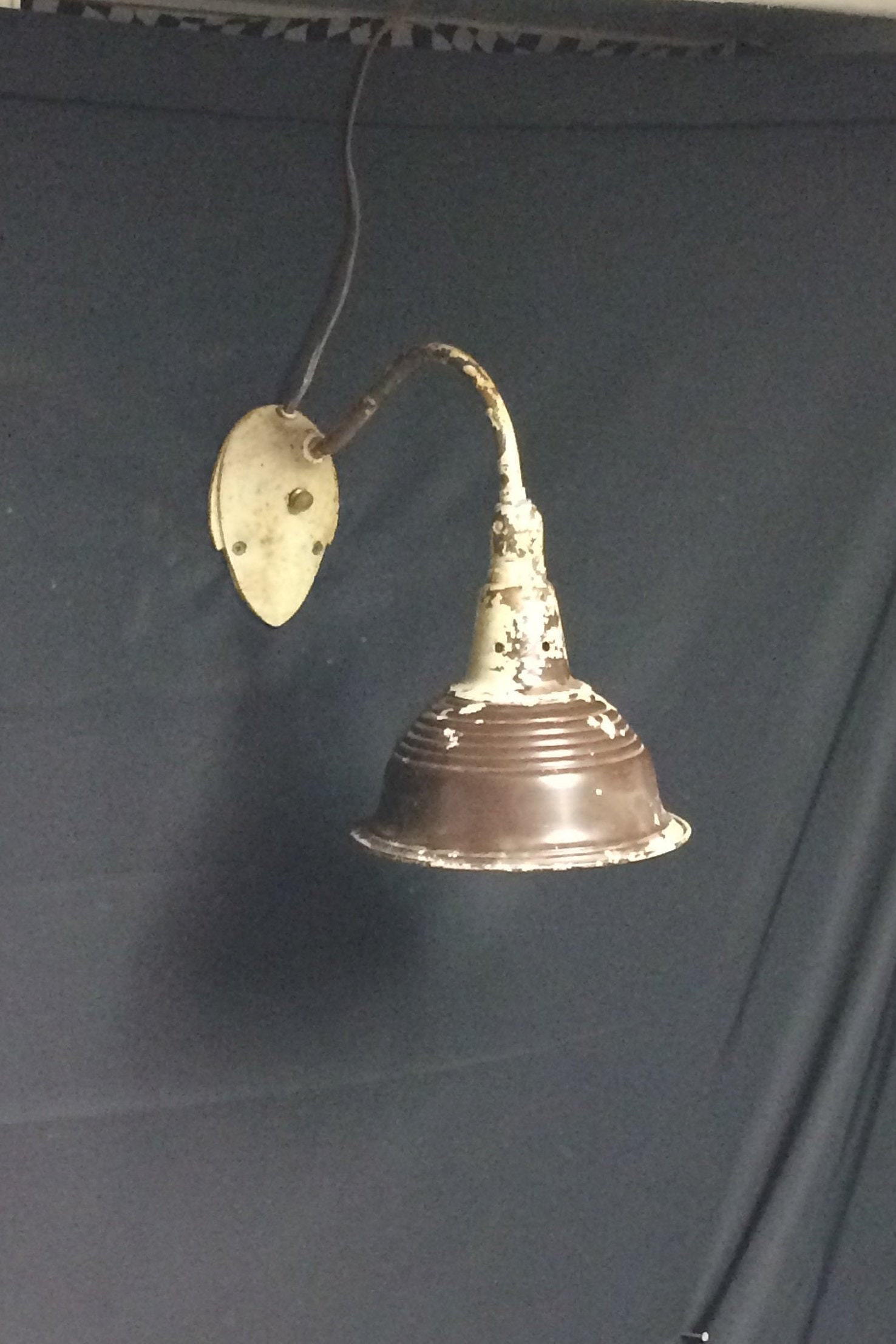 Unique Industrial Goose-neck Wall Light / Desk Work Lamp, Convertible ...